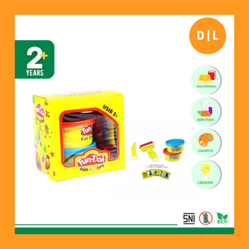 Jual Mainan Anak Fun Doh 2 Warna Set Gilingan dan Pisau / Fundoh 2 ...