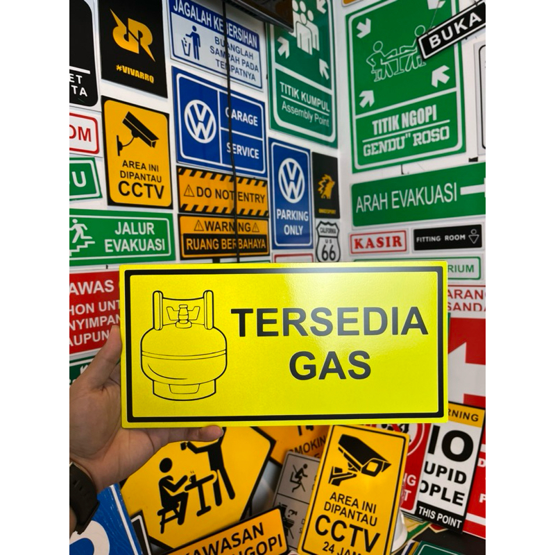 Jual SIGN RAMBU CUSTOM TERSEDIA GAS 15 x 30cm , ARAH PETUNJUK RAMBU ...