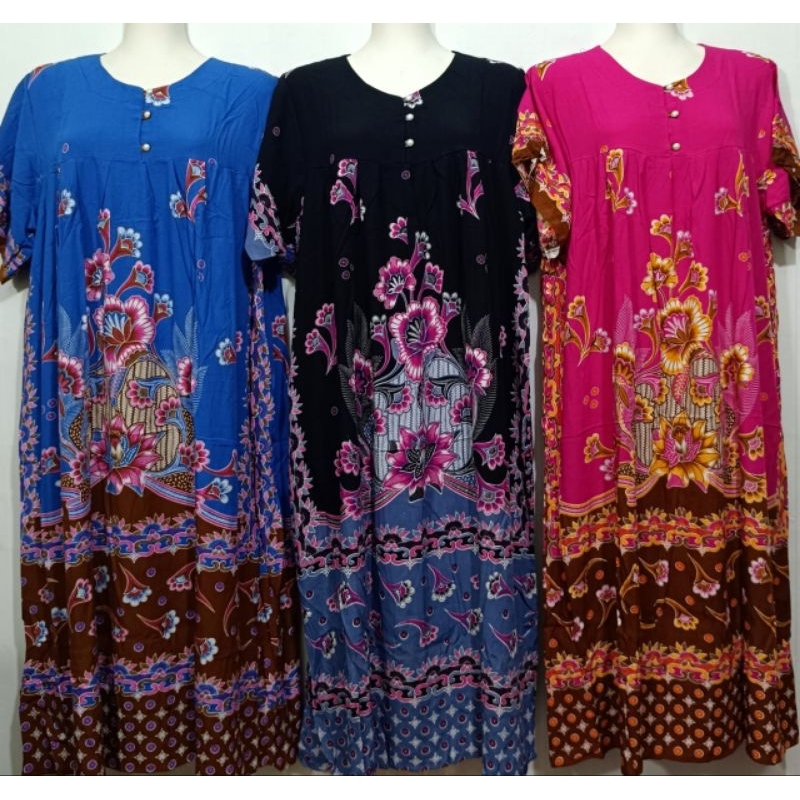 Jual Daster Hengky Kancing Jumbo LD 140 / Daster Busui Jumbo | Shopee ...