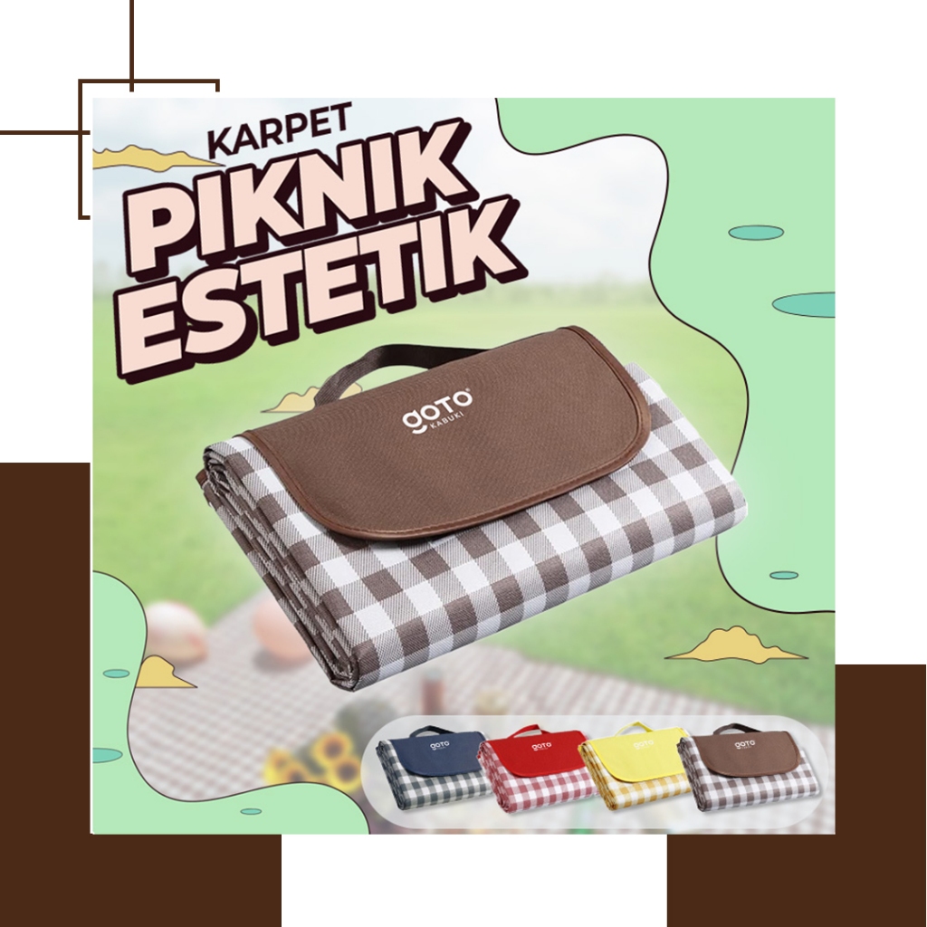 Jual Goto Kabuki Picnic Mat Tikar Lipat Piknik Karpet Tebal Waterproof ...