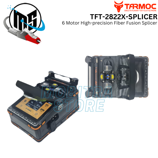 Jual Tarmoc TFT-2822X-SPLICER | 6 Motor Fiber Optic Fusion Splicer Alat ...