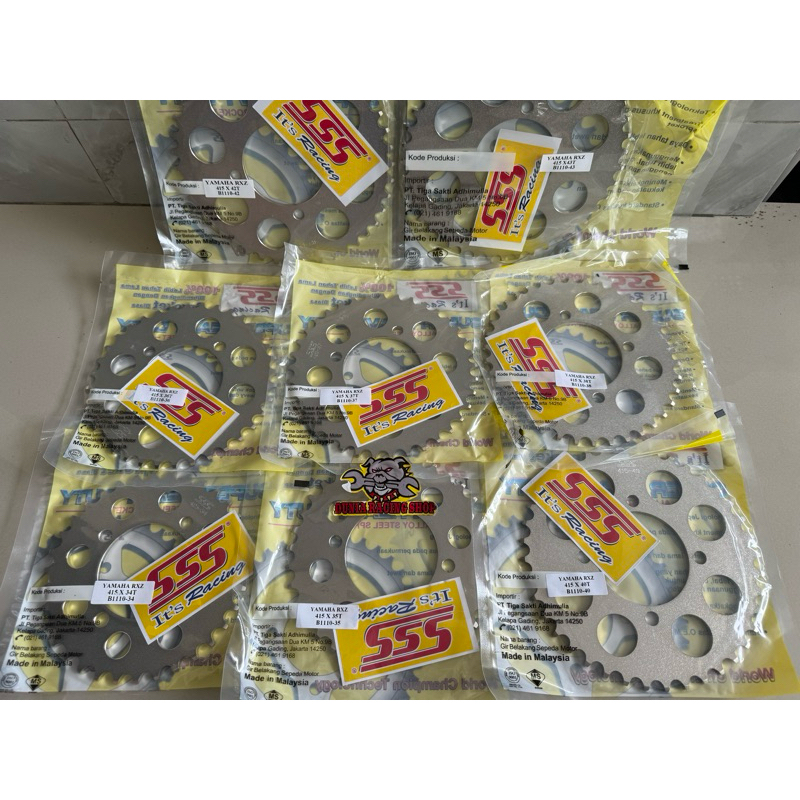 Jual Gear sss Gir sss 415 belakang Yamaha 415 tipis Jupiter Rx king Vega Jupiter Mx 135 Jupiter ...