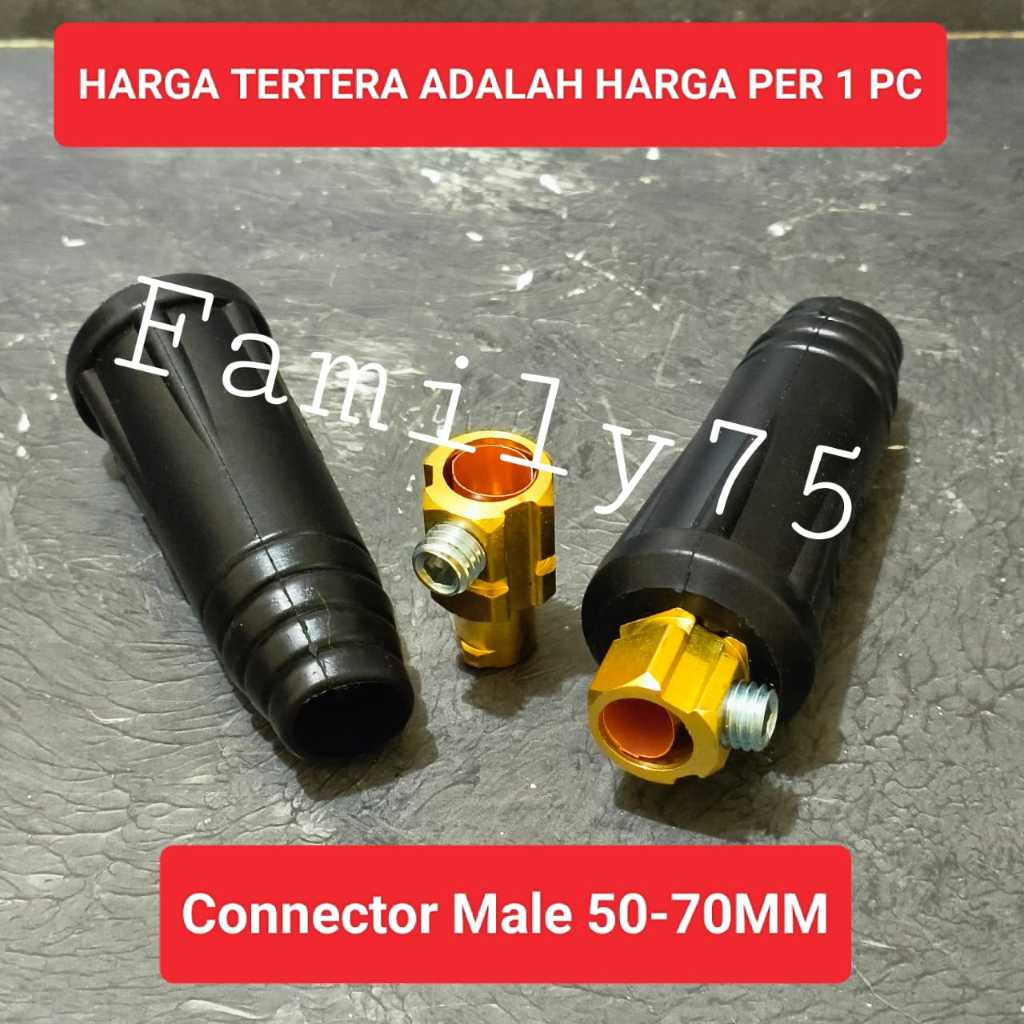 Jual Konektor kabel las 50-70 MM Cowo Male Socket Connector Cable 50 ...