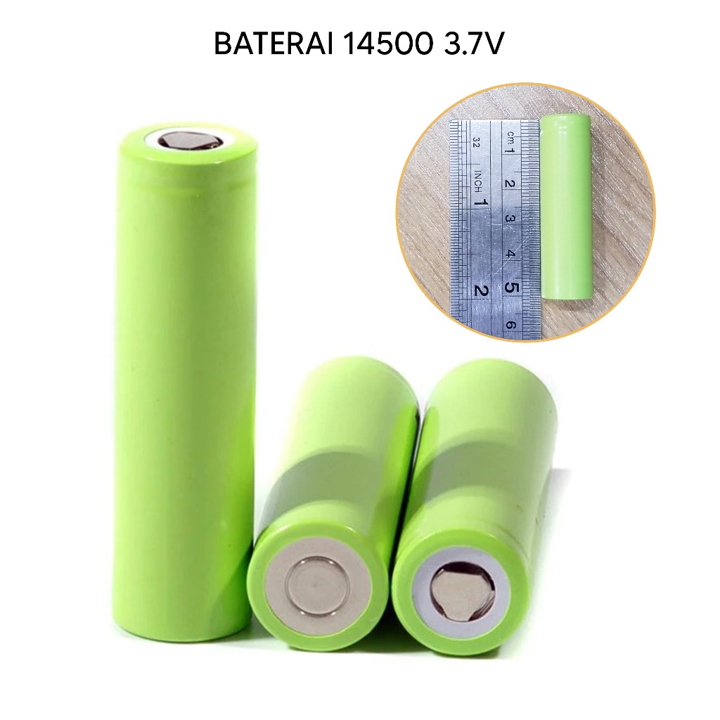 Jual Baterai 14500 Baterai AA Rechargeable 3.7V Li-ion | Shopee Indonesia