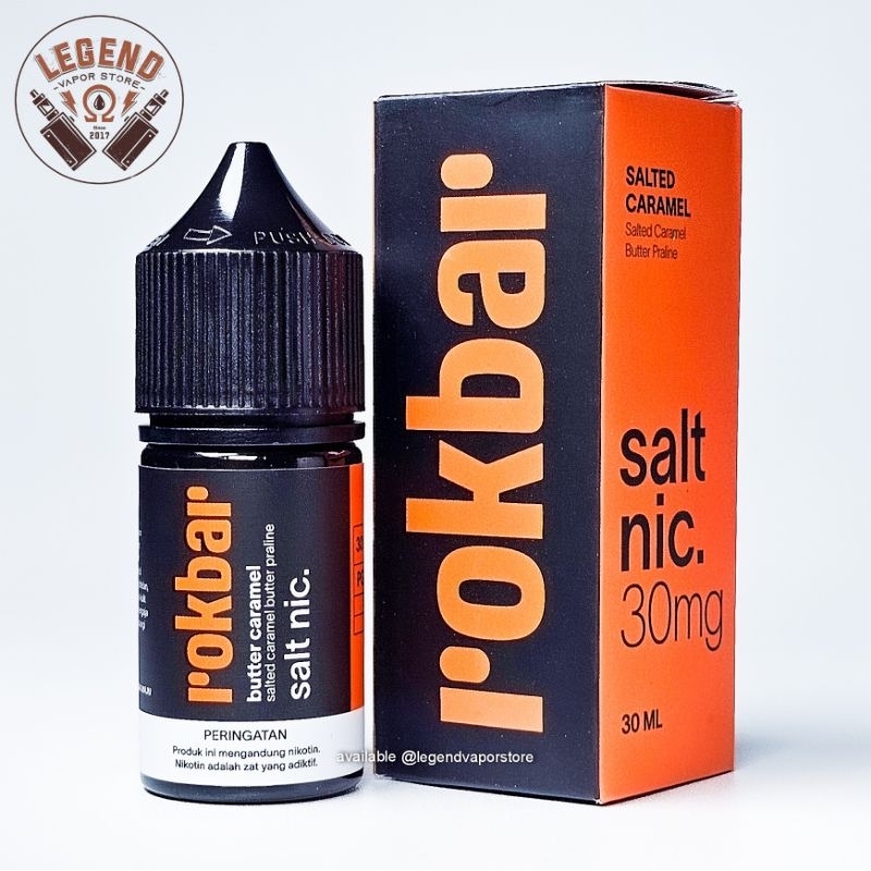 Jual SALT NIC - LIQUID ROKBAR Butter Caramel 30ML 30MG AUTHENTIC ...