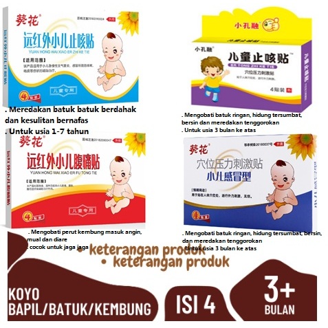Jual KOYO ANAK BAPIL SAKIT PERUT ER TONG ZHI KE TIE KOYO BATUK PILEK ...