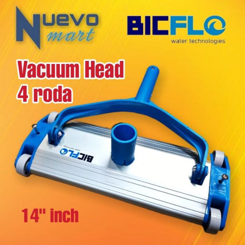 Jual Vacuum Head Kolam Renang 14" inch 4 roda BICFLO Kepala Vakum | Shopee Indonesia