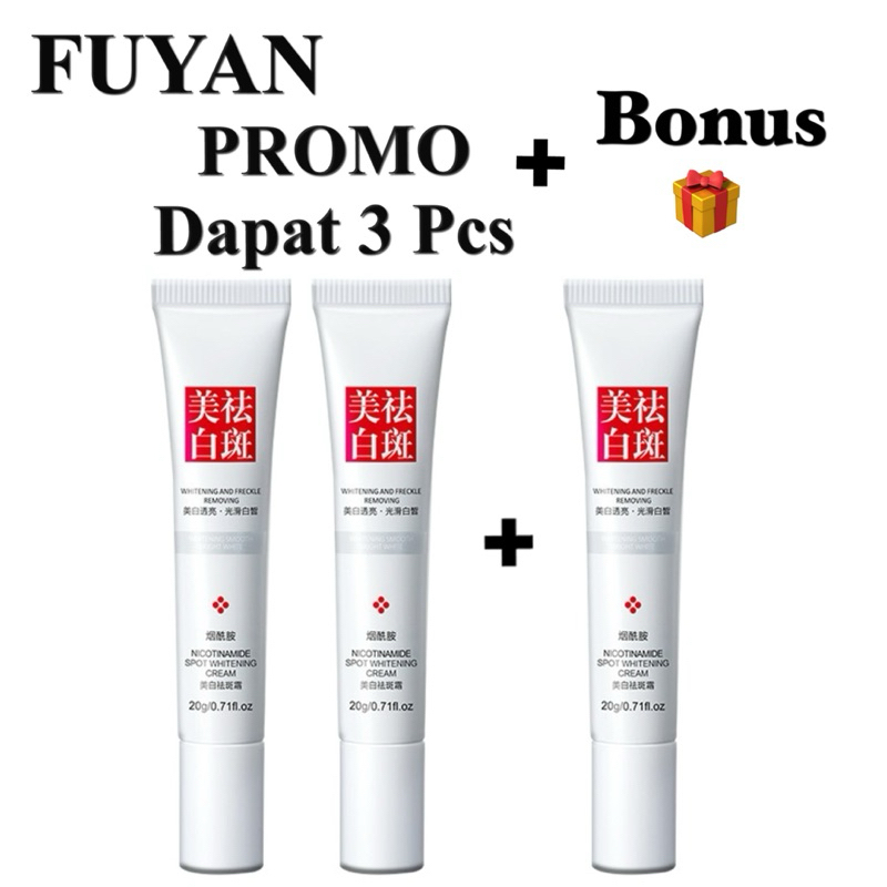 Jual (Dapat 3 Pcs) Fuyan cream flek dan whitening / cream flek remove ...