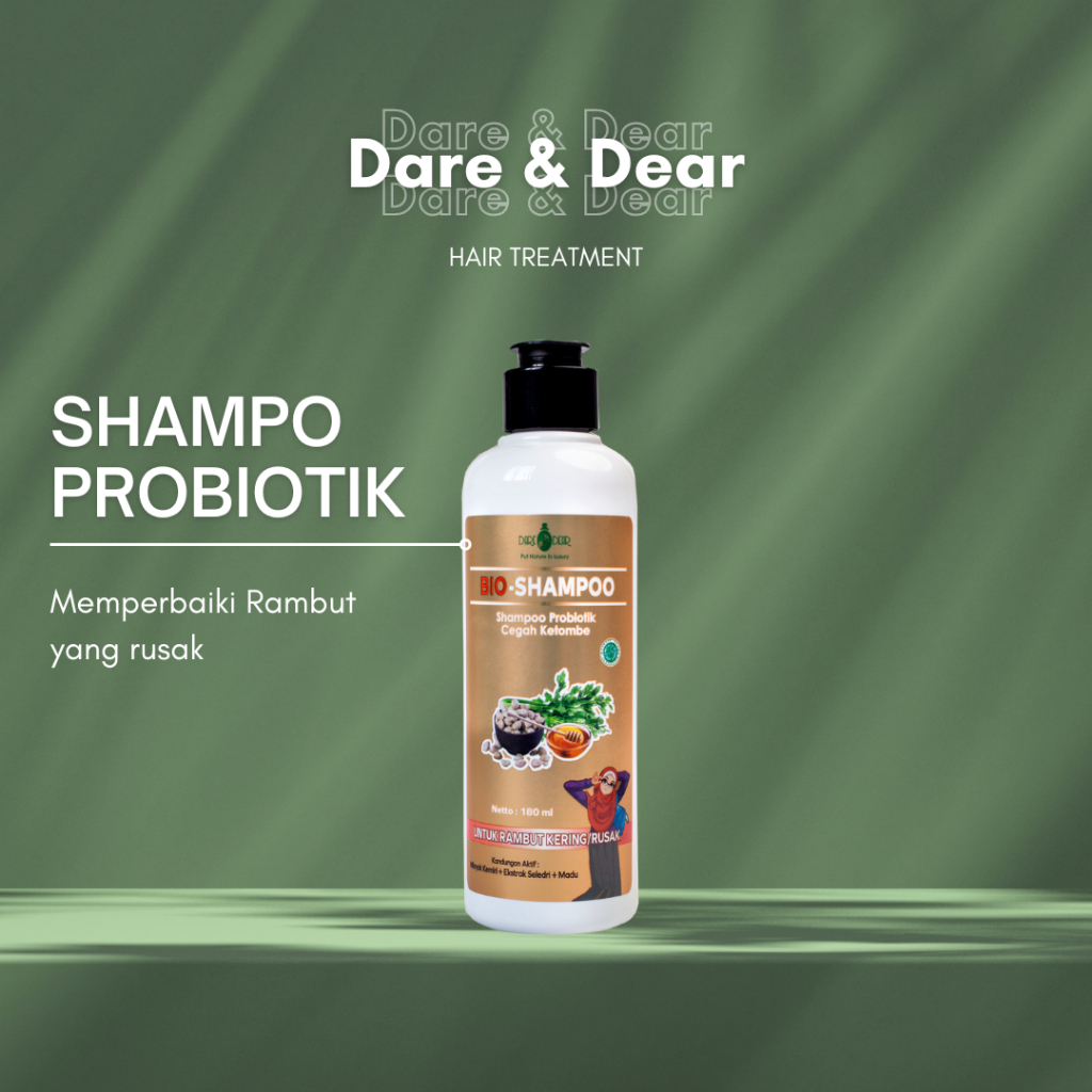 Jual Dare & Dear Shampoo Probiotik - Shampo Anti Ketombe dan Shampo ...