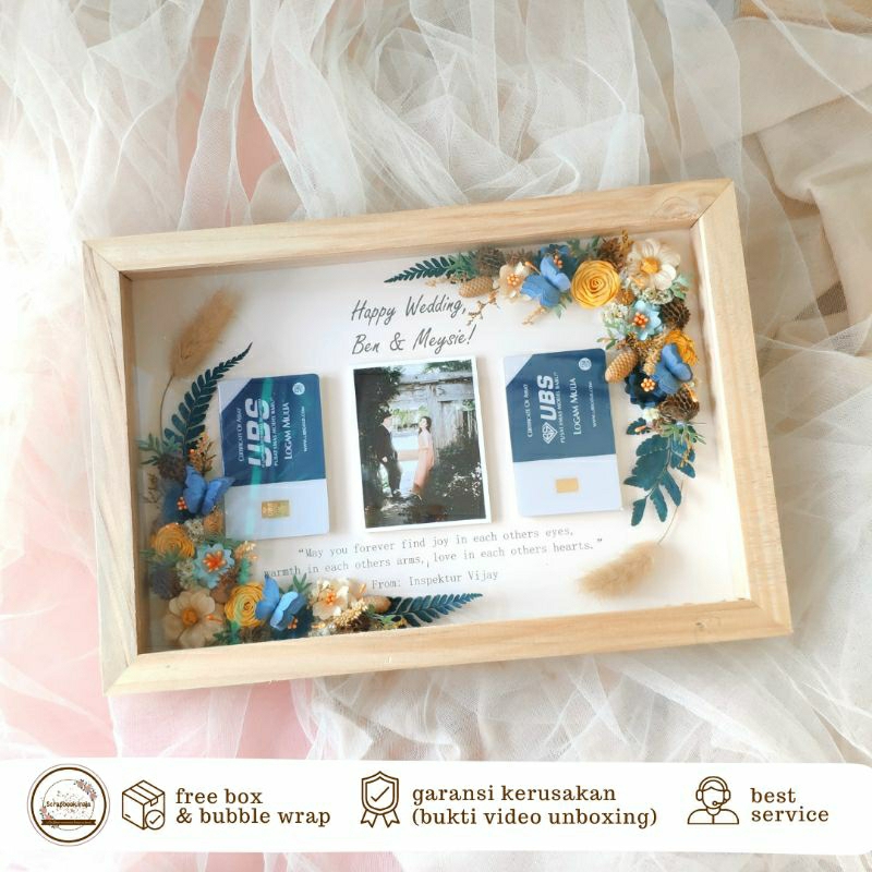 Jual Dried Flower in Frame 3D Scrapframe Hadiah Wisuda | Kado ...