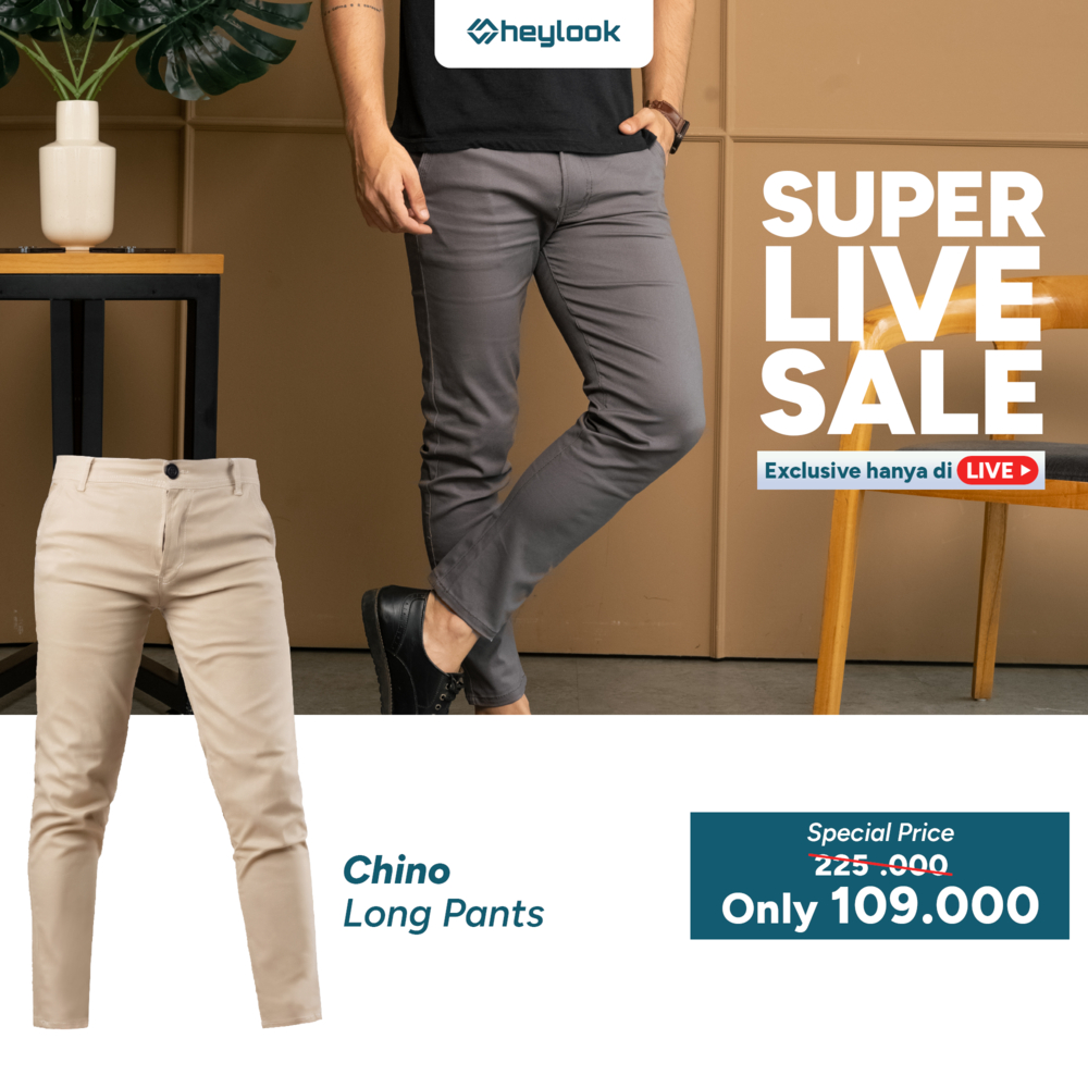 Jual (Super Live Sale) - Celana Chino Panjang Pria Chino Long Pants Chino Heylook Celana Kerja ...
