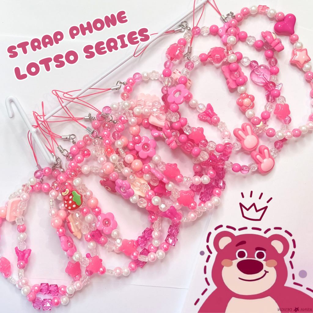 Jual (LOTSO SERIES) STRAP PHONE LOTSO GANTUNGAN HP LOTSO PEARL STRAP ...