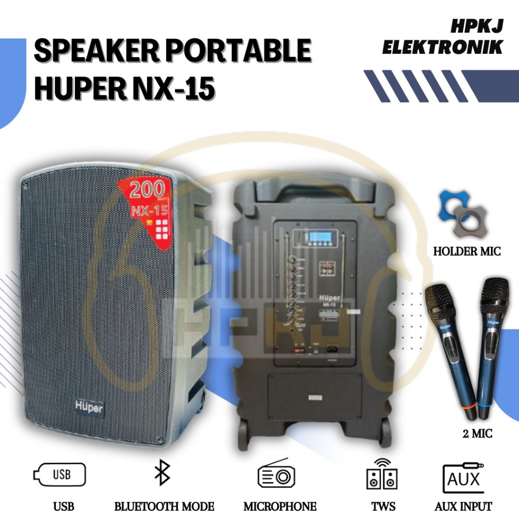 Jual SPEAKER PORTABLE MEETING HUPER NX-15 Spiker portabel huper nx-15 ...