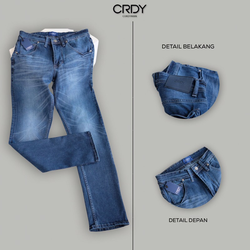 Jual CRDY - BEZA DENIM PANTS MC103 | Shopee Indonesia
