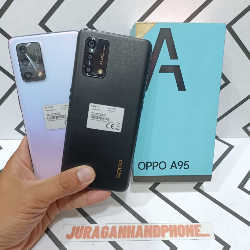 Jual OPPO A95 RAM 8/128GB HP SECOND SEKEN FULLSET | Shopee Indonesia