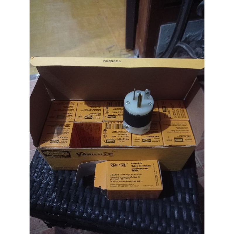 Jual Steker Hubbell HBL5366C 20A Heavy Duty Colokan Kaki 3 Staker Stop ...