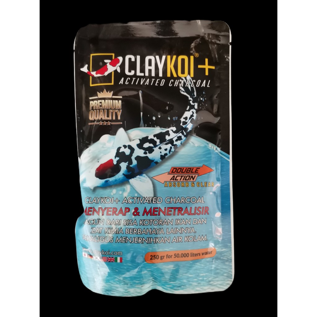 Jual Clay Koi ClayKoi 250gr 250 gr PLUS HITAM Activated Charcoal ...