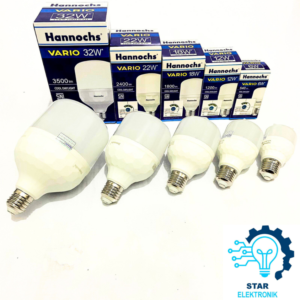 Jual lampu LED hannochs vario bergaransi 6 watt,12 watt, 18 watt, 22 watt, 32 watt, 40 watt, 50 ...