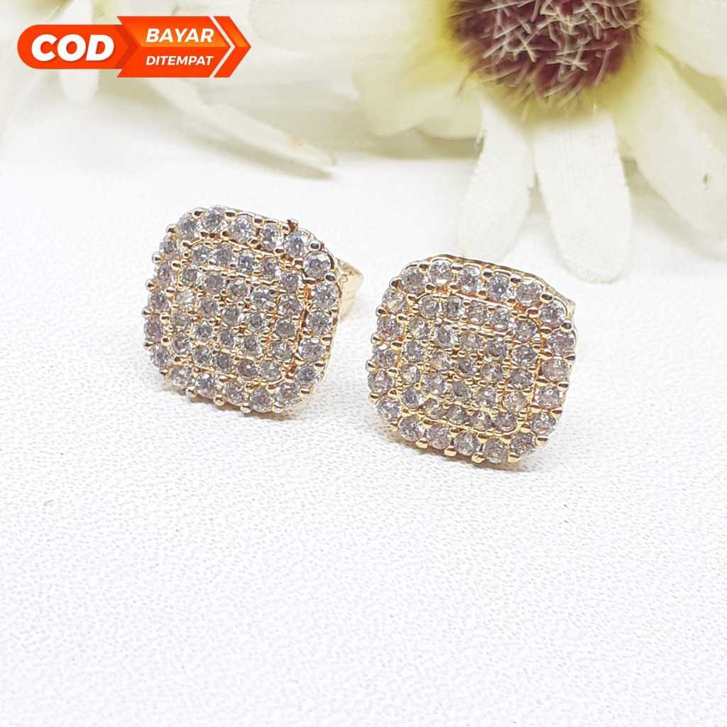 Jual mytitanium-anting xuping lapis emas model kekinian wanita dewasa kwalitas terbaik FH74 ...