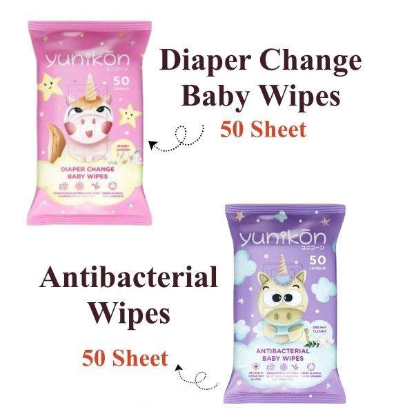 Jual YUNIKON TISSUE BASAH BABY WIPES ANTIBACTERIAL / DIAPER CHANGE ISI ...