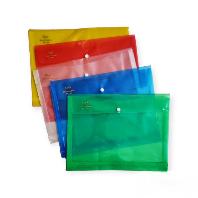 Jual Map kancing 1 sika / map plastik kancing sika / map plastik F4 ...