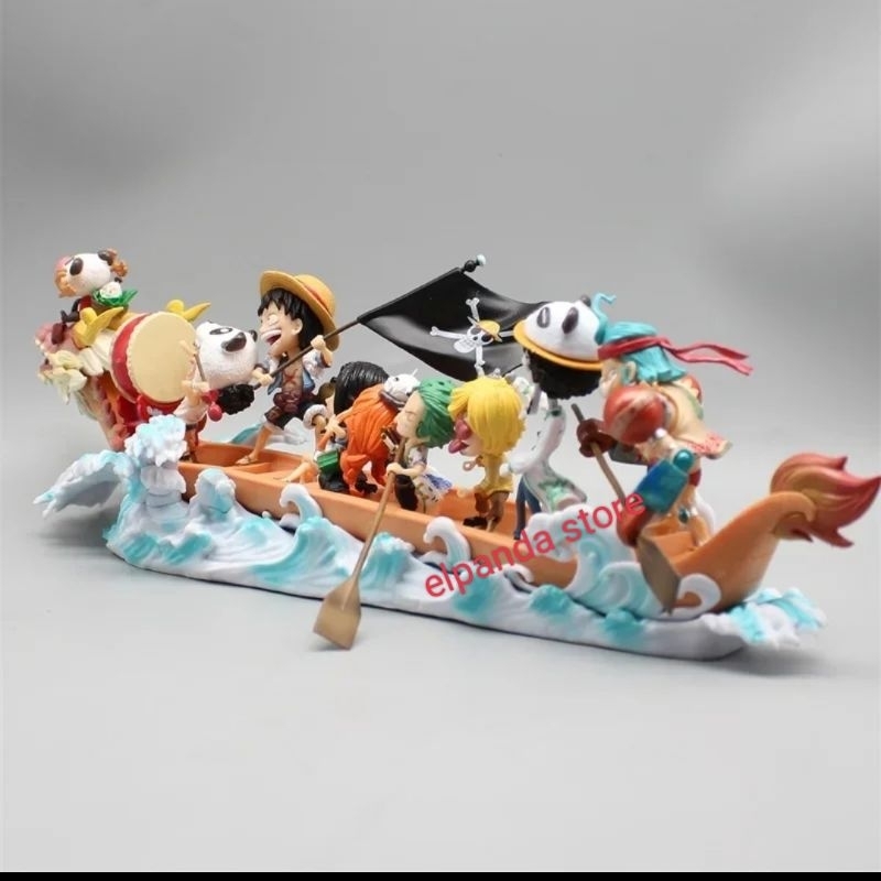 Jual Anime One Piece Dragon Boat Race Kapal Luffy Straw Hat Friends ...