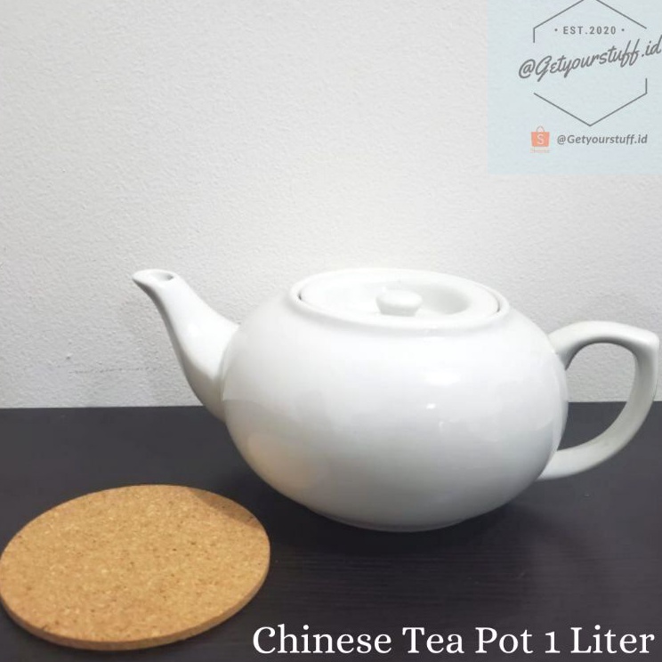 Jual EUq Chinese Tea Pot Teko Teh Keramik 1 liter | Shopee Indonesia