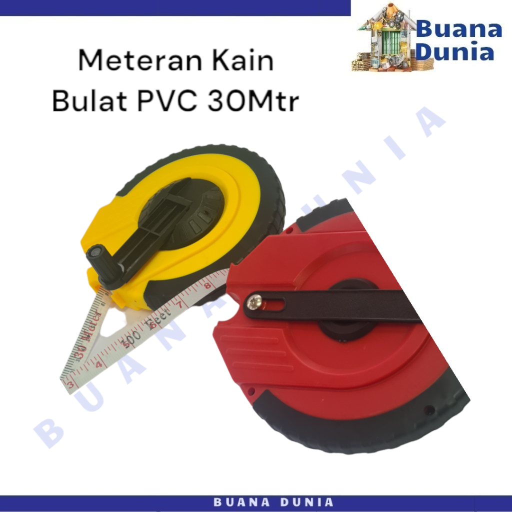 Jual Meteran Bulat Kain 30mtr 100Ft | Meteran Gulung | Meteran Roll ...