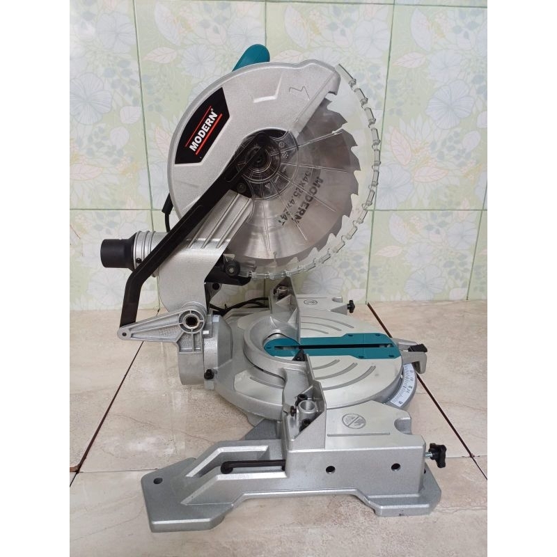 Jual Miter Saw Modern M3750D Ukuran 10" Mesin Potong Aluminium 10 Inch merk Modern M3750D ...