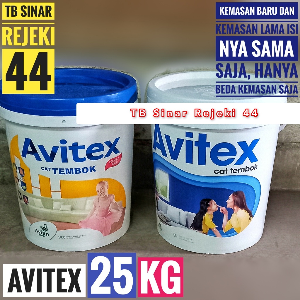 Jual [TB Sinar Rejeki 44] AVITEX 25 KG Cat Tembok Interior [Ready Mix ...