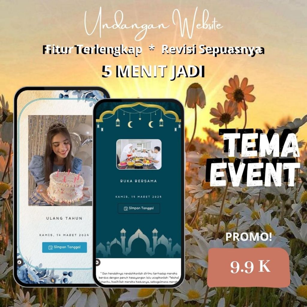 Jual Undangan Digital Website Web Pernikahan Cantik, Menarik, & Unik ...