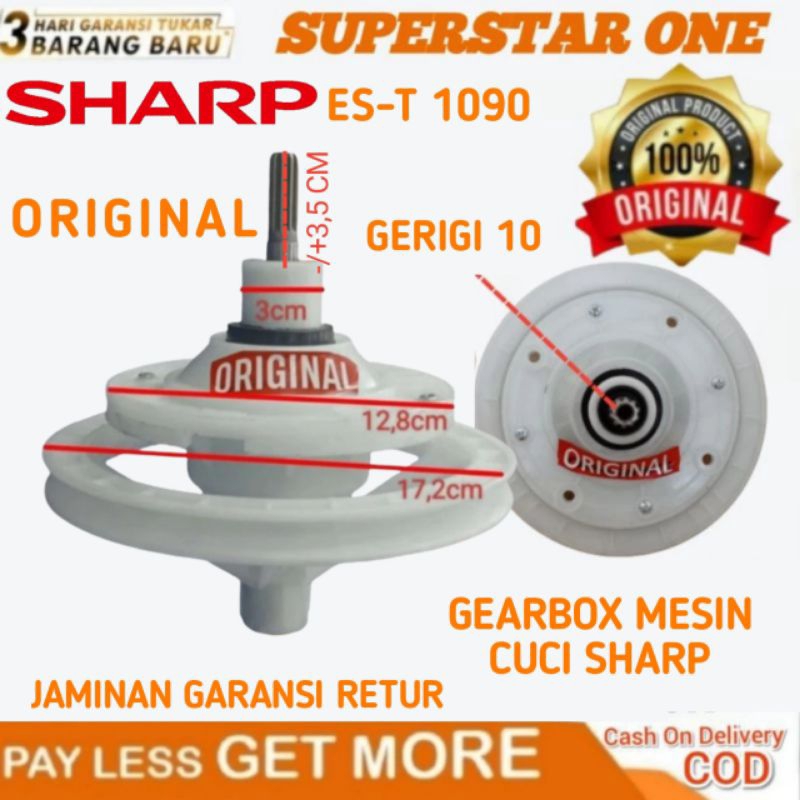 Jual Gearbox Mesin Cuci Sharp Gigi 10 ES-T 1090/1070 | Shopee Indonesia