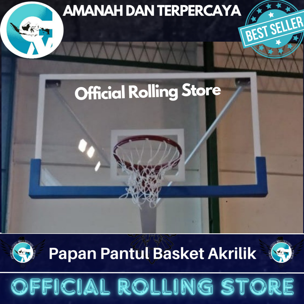 Jual Papan Pantul Basket Akrilik 20mm untuk Tampilan yang Lebih Kuat ...