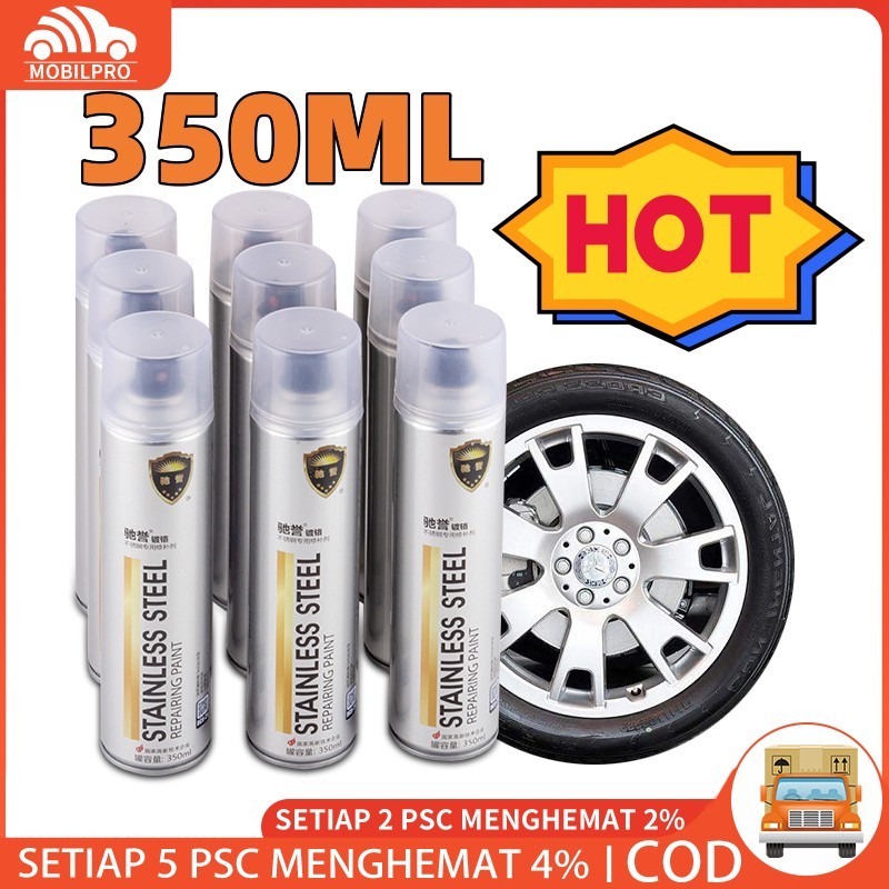 Jual 【HOT】STOCK 350 ML Cat Semprot Chrome Sapporo Chrome Spray Paint Anti Karat Warna Stainless ...