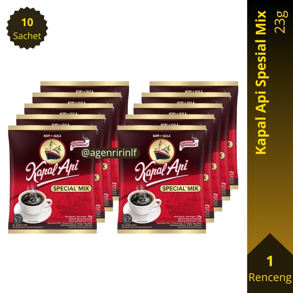 Jual Kapal Api Special Mix 23 gram Renceng (23g x 10 Saset) | Shopee ...