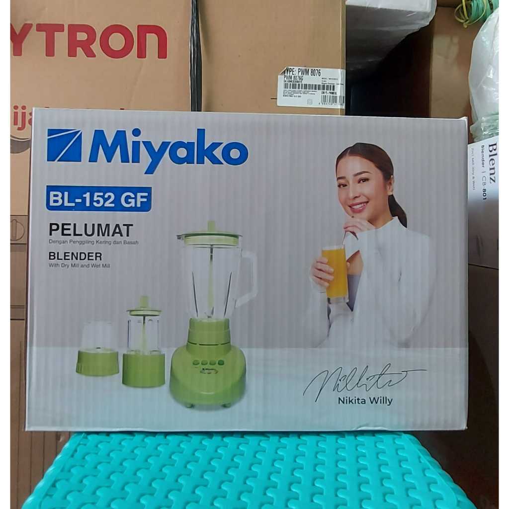 Jual Blender Miyako BL 152 GF / BL152GF 3 In 1 kapasitas 2 Liter Bahan Kaca | Shopee Indonesia
