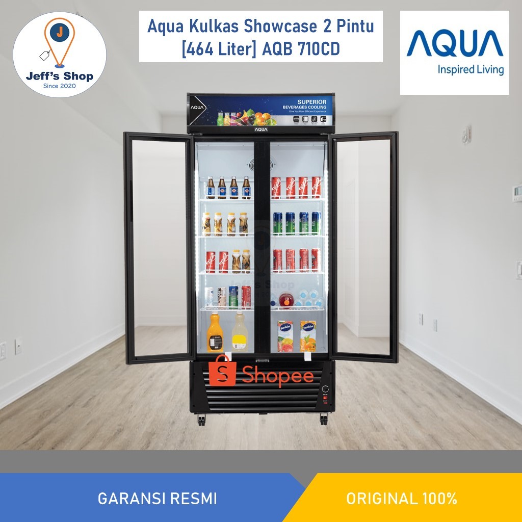 Jual Aqua Showcase 2 Pintu [464 Liter] AQB 710CD | Shopee Indonesia