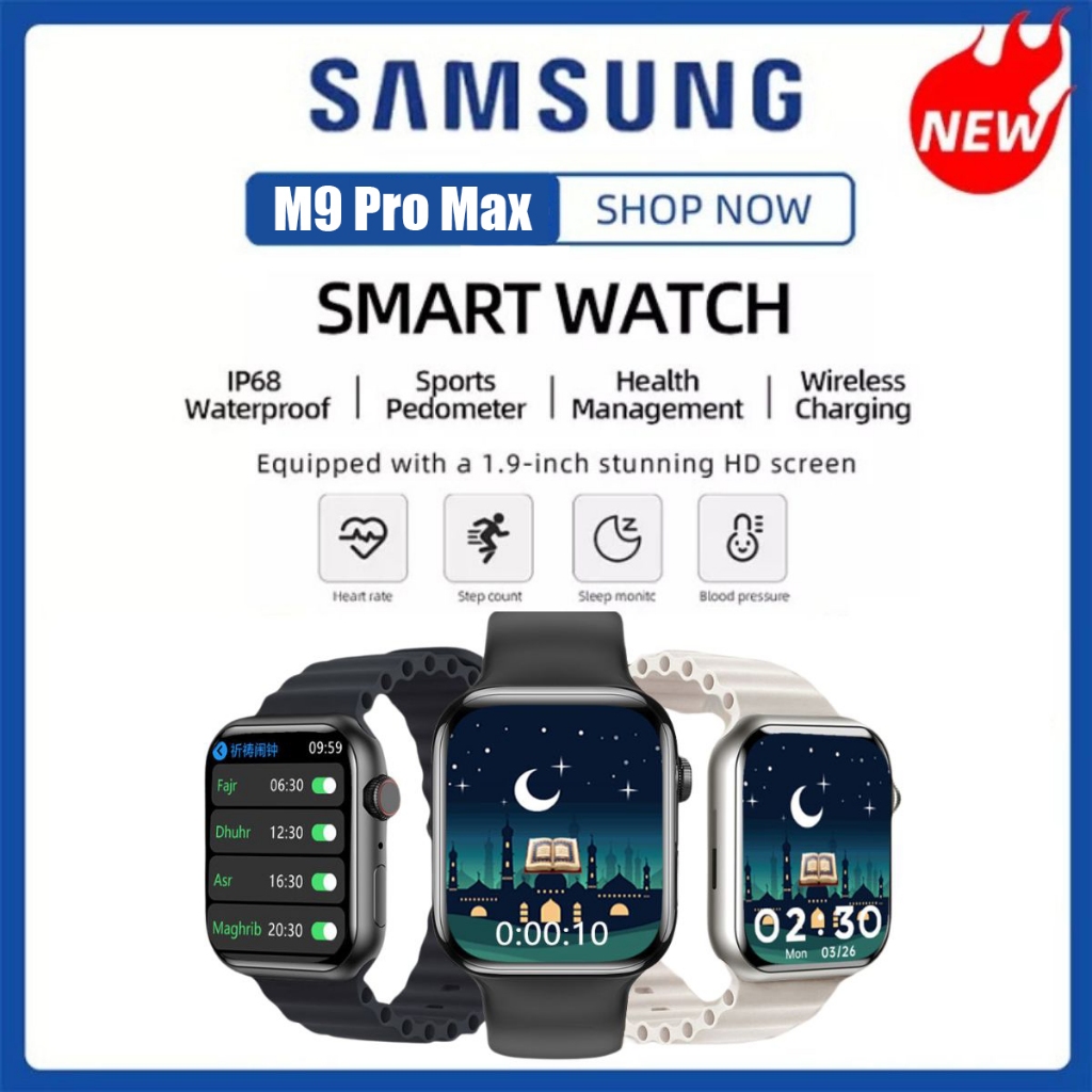Jual Samsung Smartwatch M9ProMax|Jam Tangan Layar Sentuh Penuh Digital ...