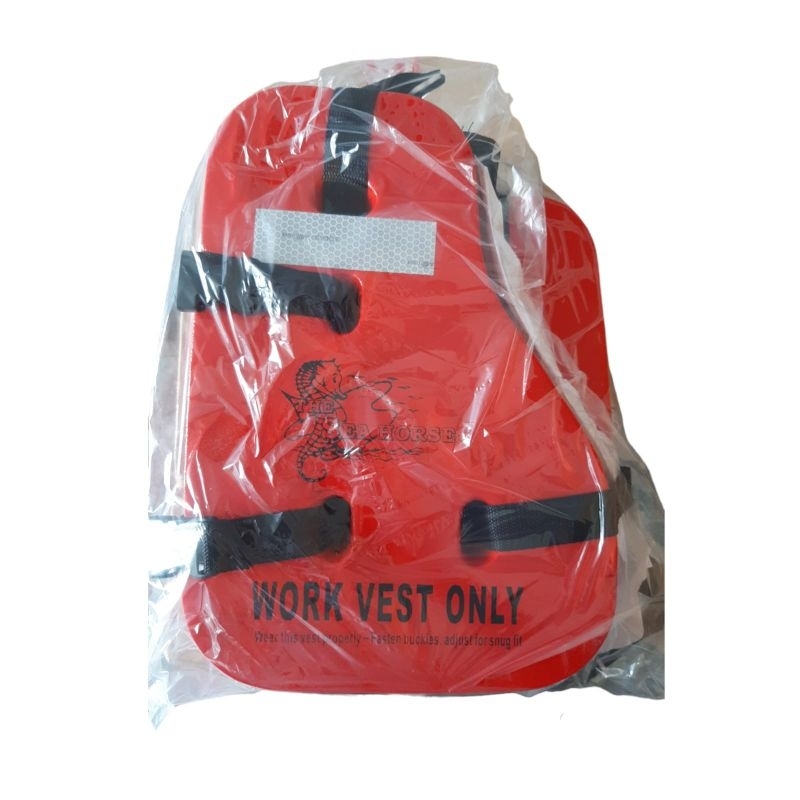 Jual Pelampung work vest only sea horse standard solas | Shopee Indonesia