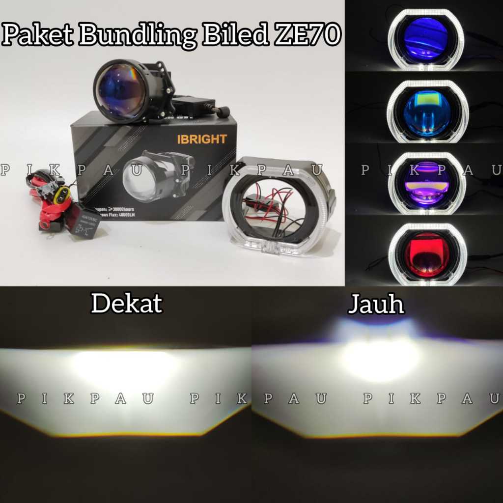 Jual Paket Bundling BILED 2,5inc IBRIGHT ZE70 Paket Lengkap Shroud ...