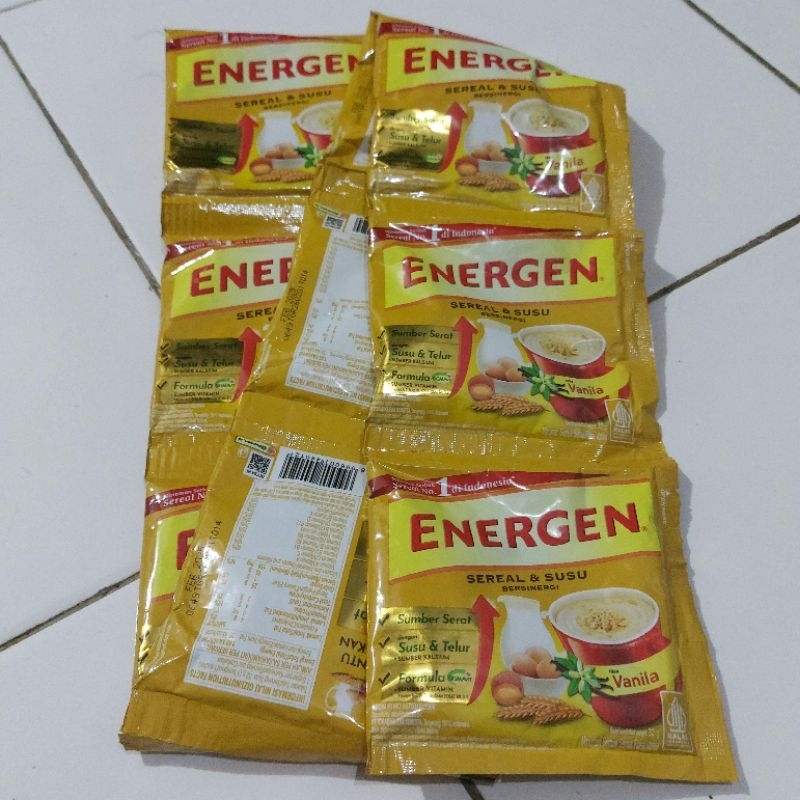 Jual Energen Sereal & Susu Rasa Vanila 1 Renceng 10 sachet @32gr ...