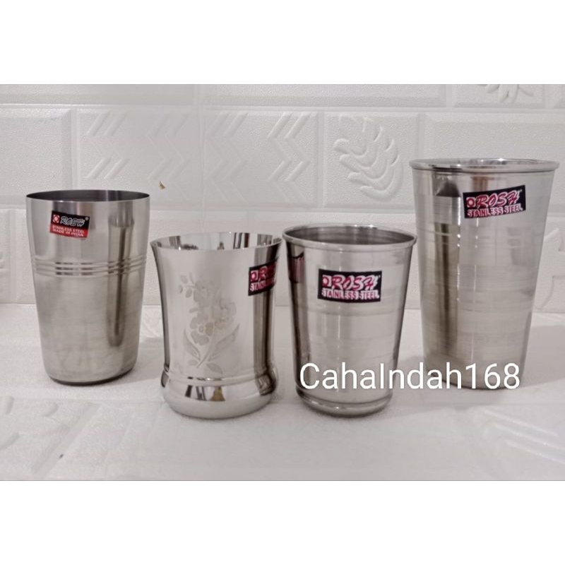 Jual Gelas Stainless Tebal 4 Model/Gelas Tango/Muk Stainless Serbaguna ...