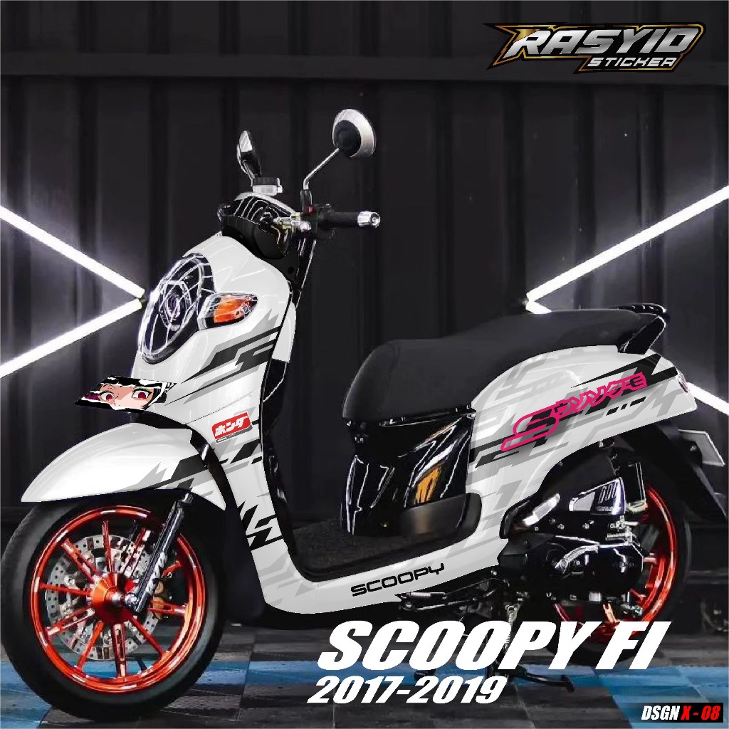 Jual COD Sticker Decal Full Body Honda Scoopy FI 2017 2018 2019 Decal ...