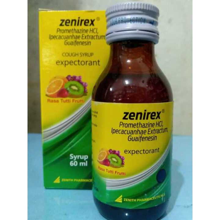 Jual Zenirex SIRUP 60ML - Meredakan Batuk Berdahak dan Alergi | Shopee ...