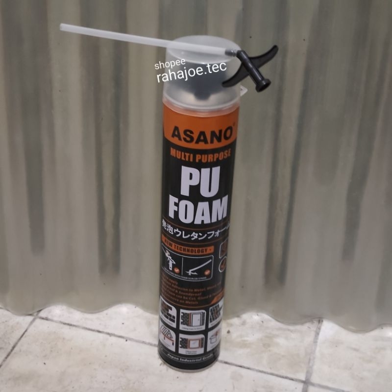 Jual PU Foam 750ml Asano Spray Sealant Busa Perekat Lubang Celah Penutup Lubang | Shopee Indonesia