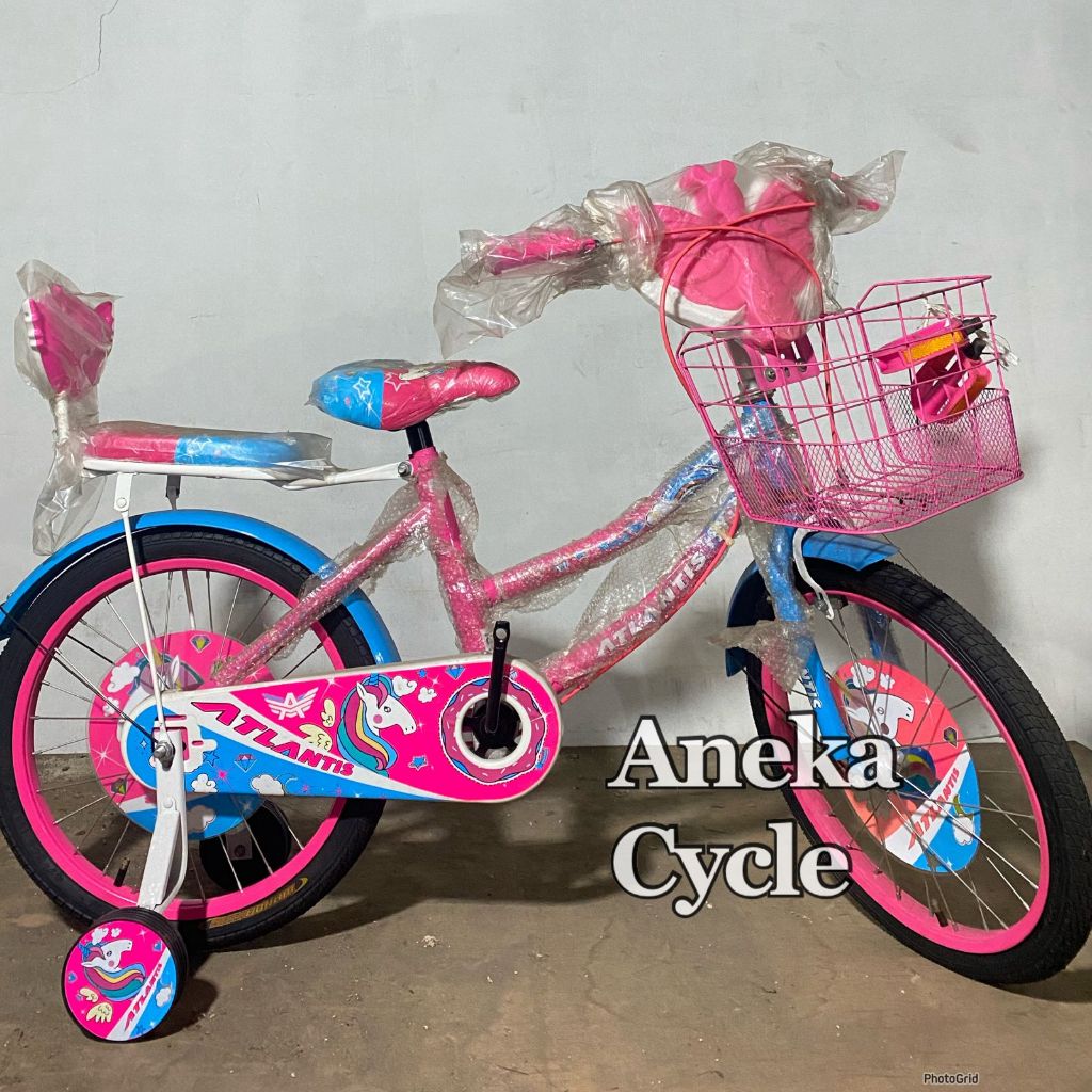 Jual Sepeda Anak Cewek Roda Empat Mini Atlantis Little Poni 18 Inch ...