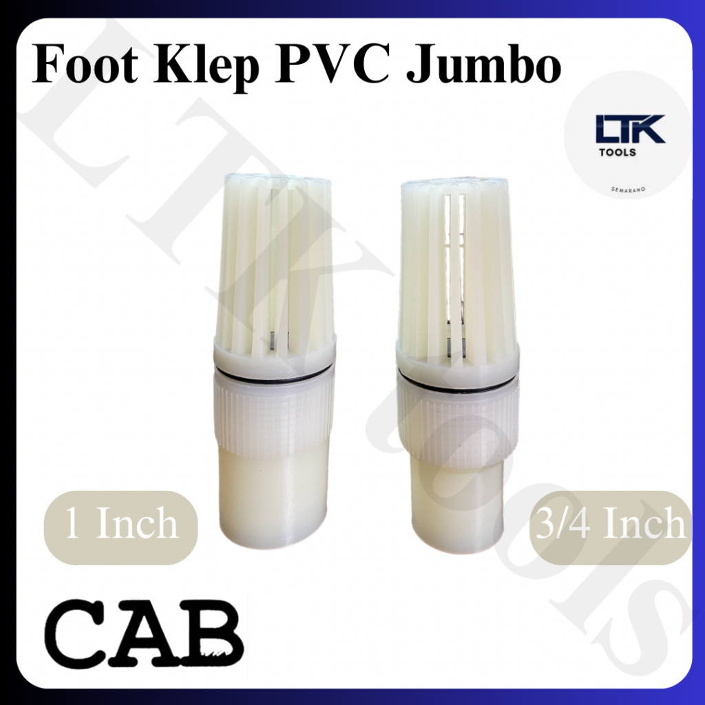 Jual Foot klep PVC Jumbo/ Saringan Pompa Tandon Merek CAB | Shopee ...