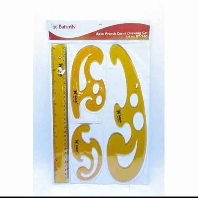 Jual Penggaris Pola Baju Butterfly BT-740 - Mal Lengkung | Shopee Indonesia