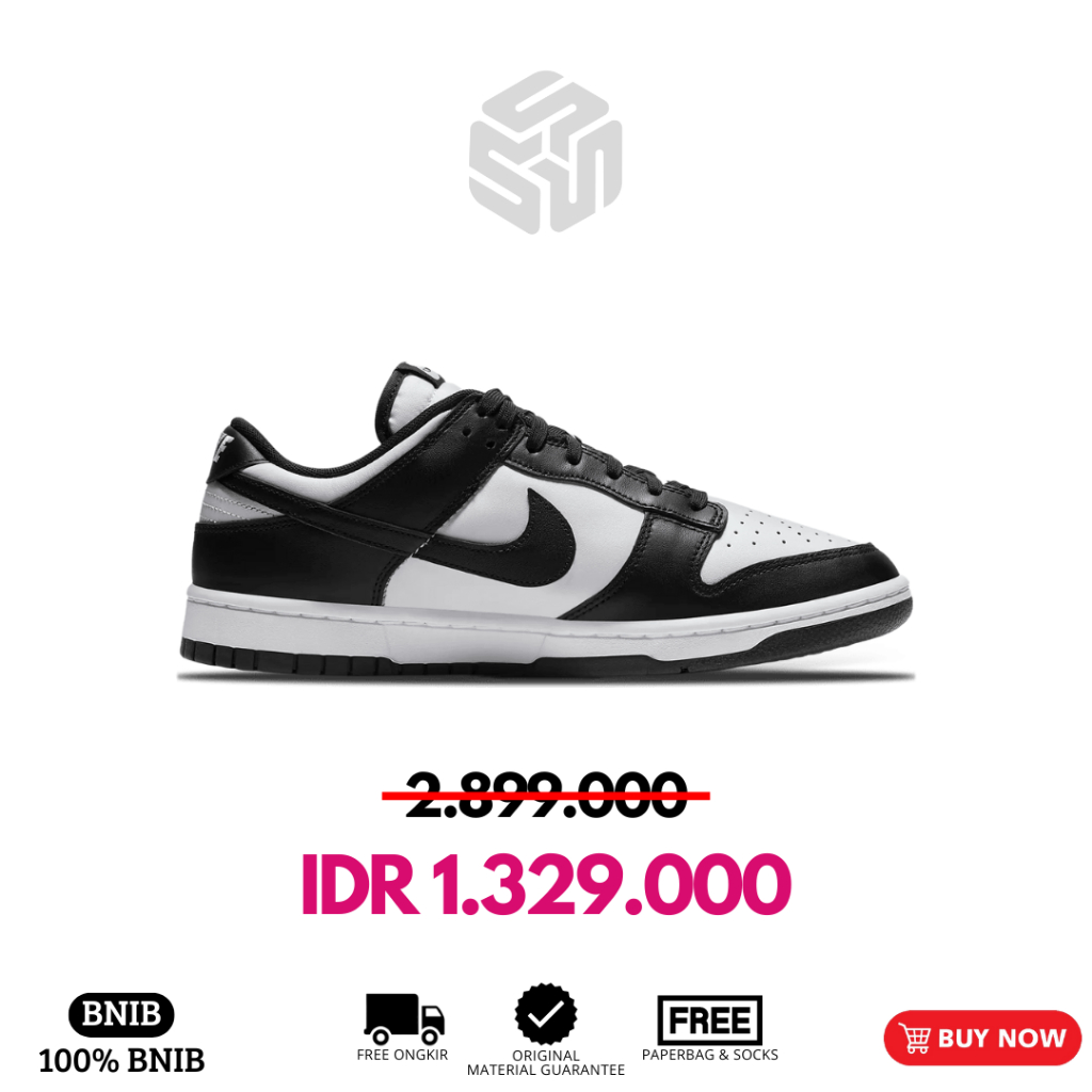 Jual Sepatu Nike Dunk Low Retro White Black 'Panda' BNIB 100% Authentic ...