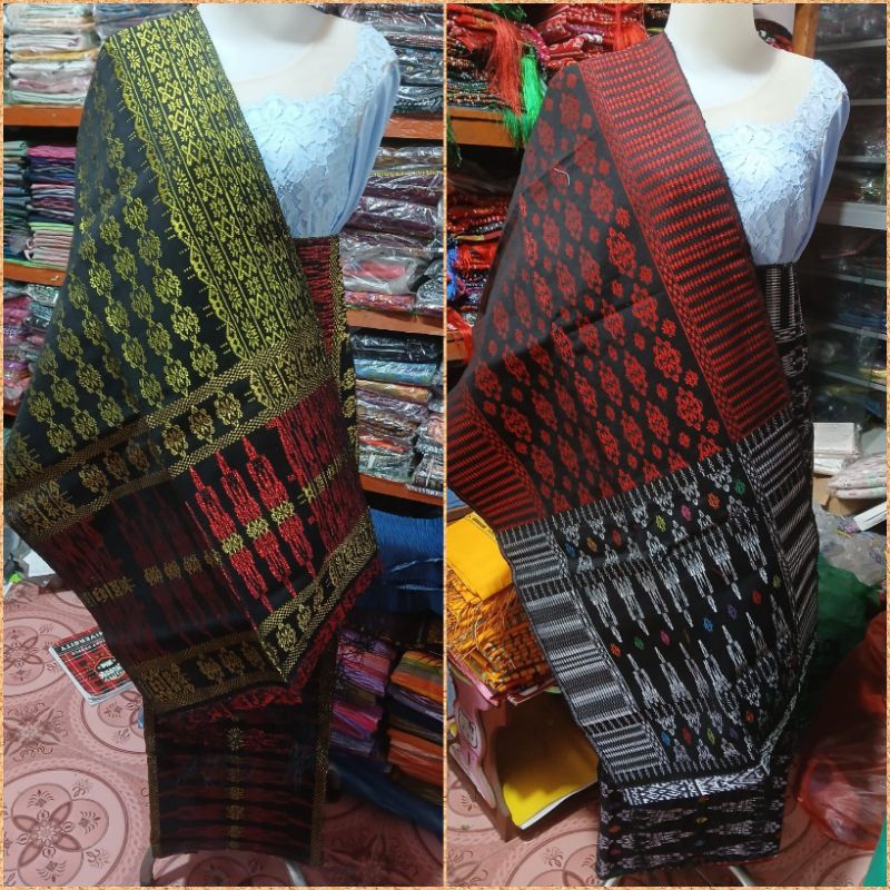 Jual SONGKET PIALA SEMI MERAH SILVER TENUN TANGAN TARURUNG SONGKET ...